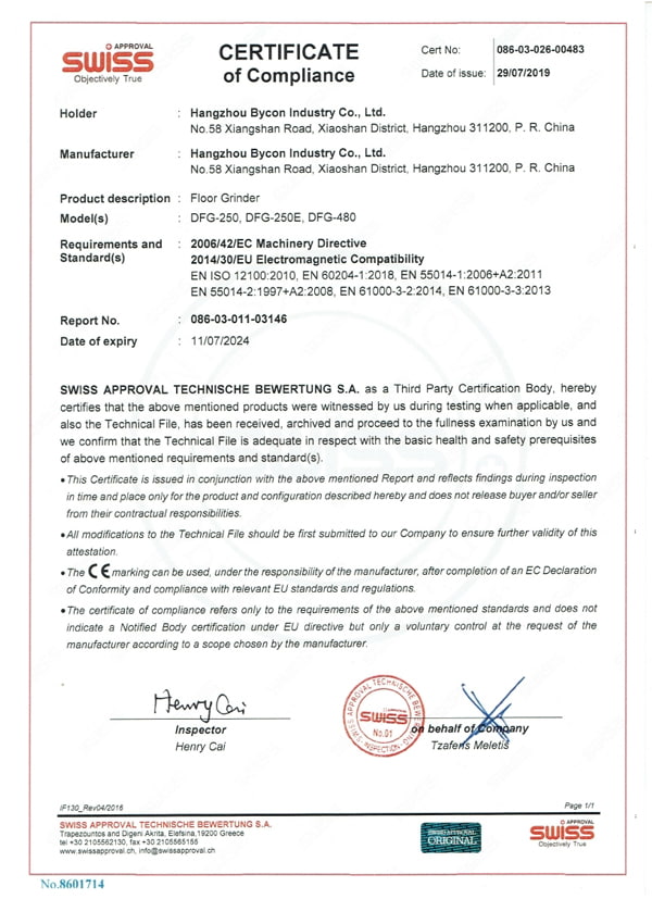 Honor Certificates - Bycon